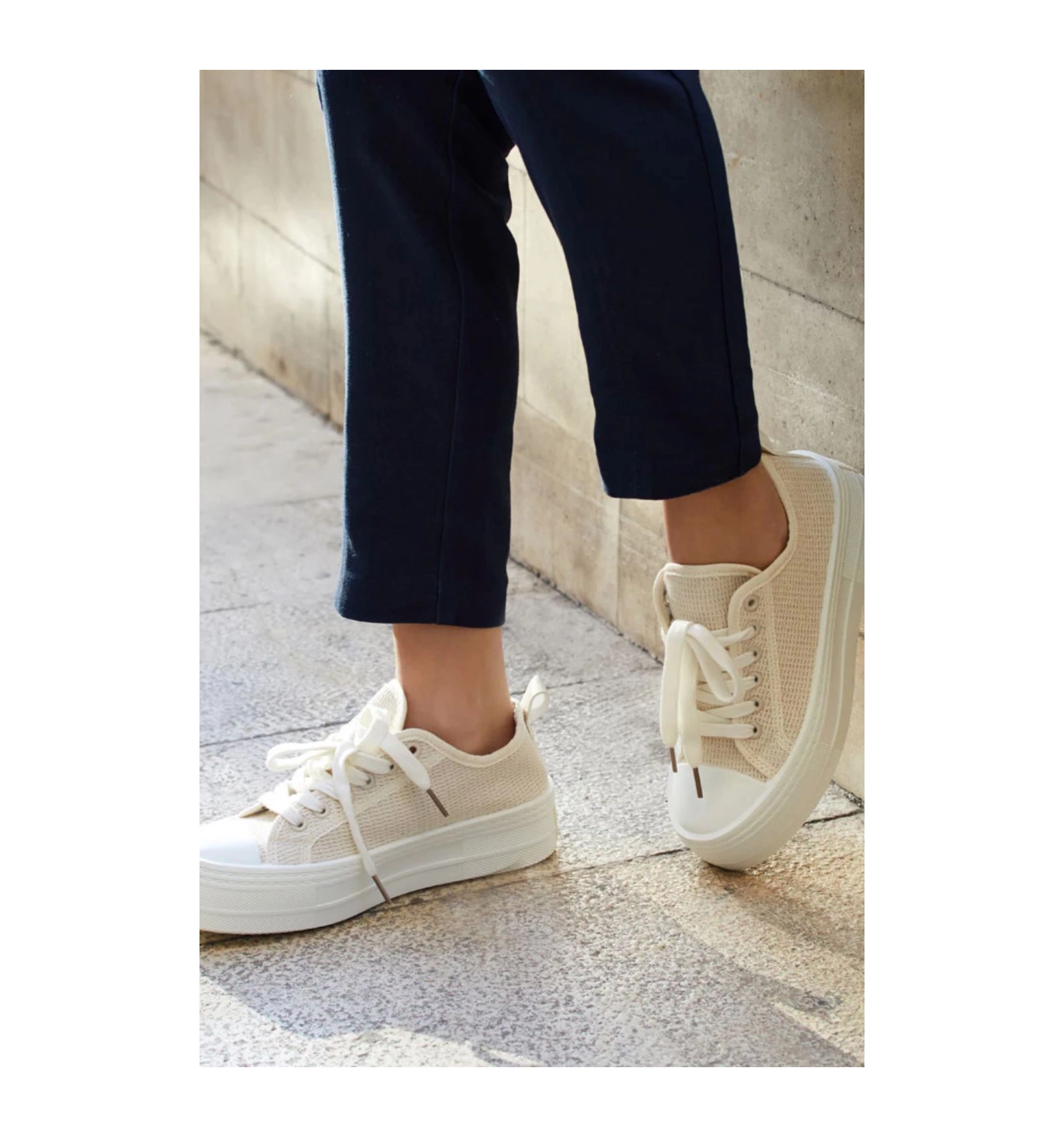 Sneakers casual Prita - beige pianno 39